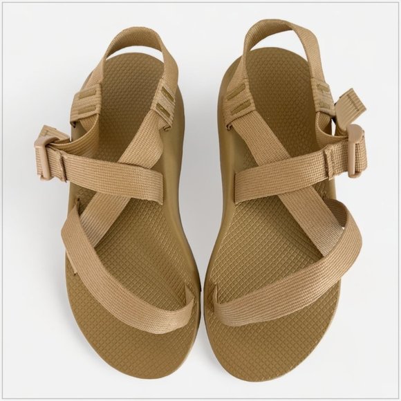 Chaco | Shoes | Chaco Z Classic Strap Monochrome Sandals Bone Brown ...